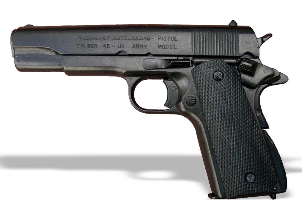 Пистолет Кольт 45 калибра 1911, фото и характеристики DE-1227